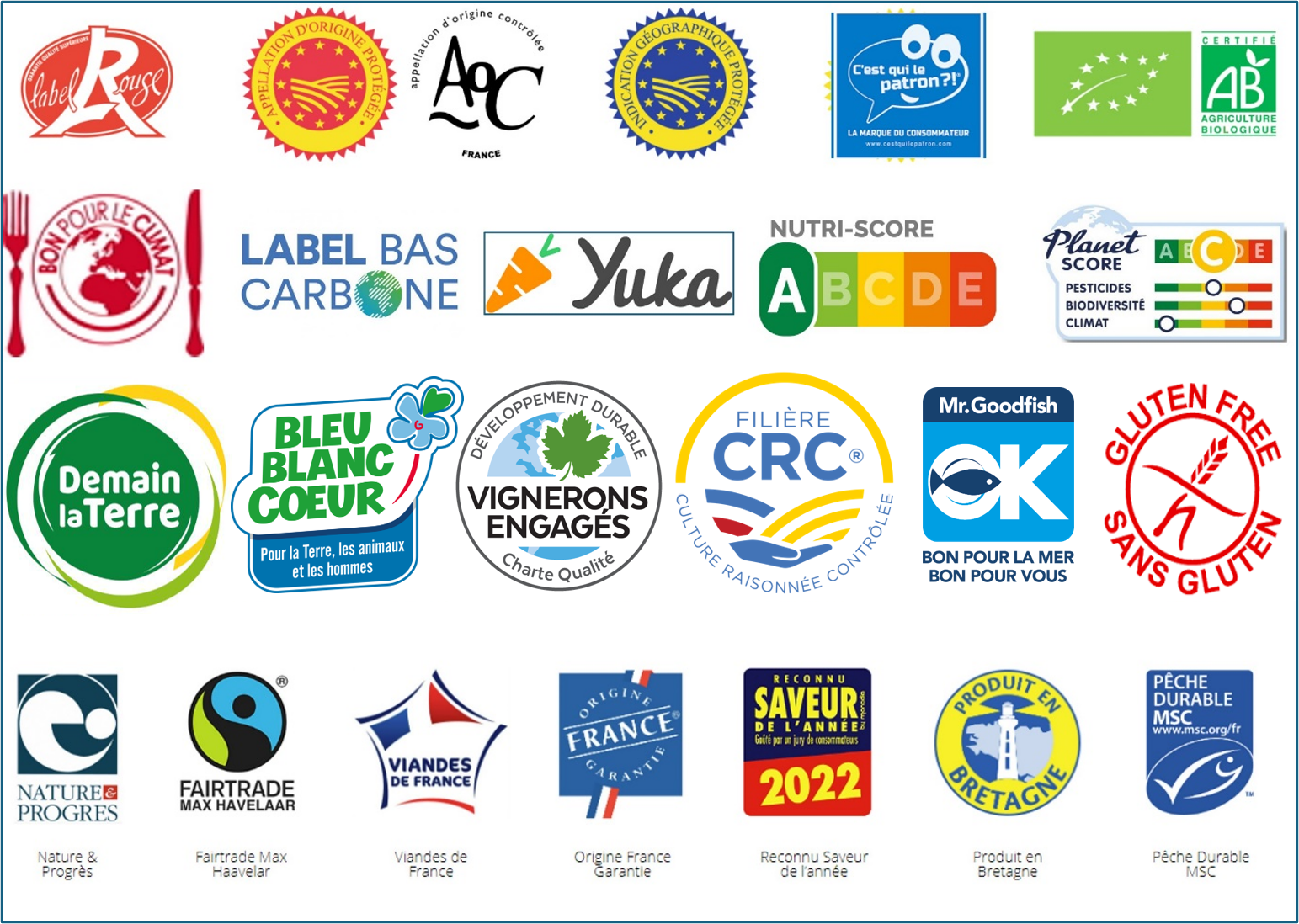 Toujours plus de labels et de signes d’une alimentation vertueuse. Comment s’y retrouver ...